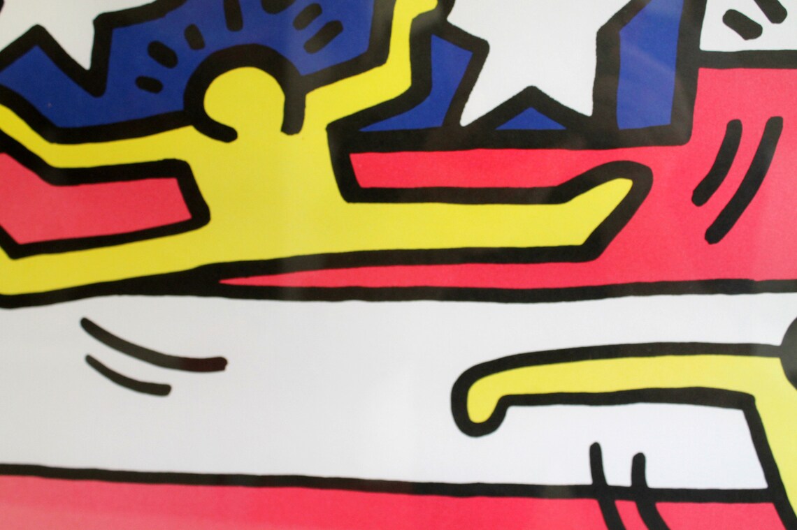 Keith Haring. American Flag 100x70cm by Nouvelle Images | Etsy