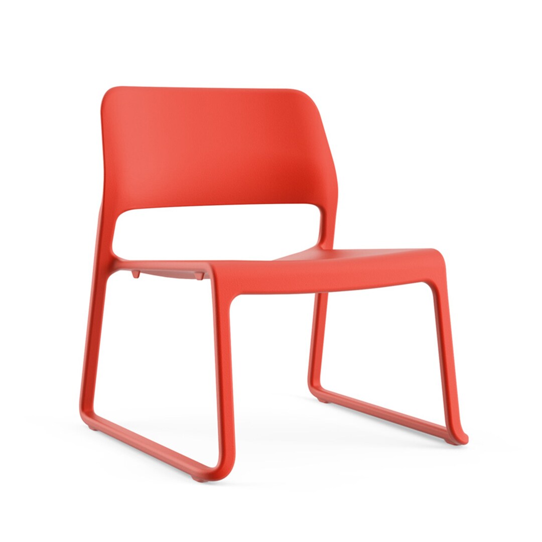 Knoll Spark Series Chair (77h X 65x42cm) Color Red (indoor / Outdoor ...