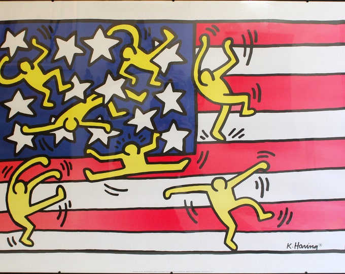 Keith Haring. American Flag (100x70cm) by Nouvelle Images - France ...