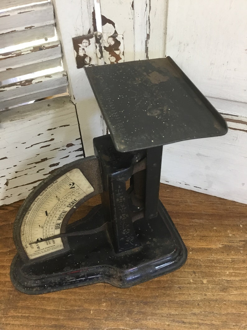 Vintage Postage Scale Tole Painted Flowers - Etsy