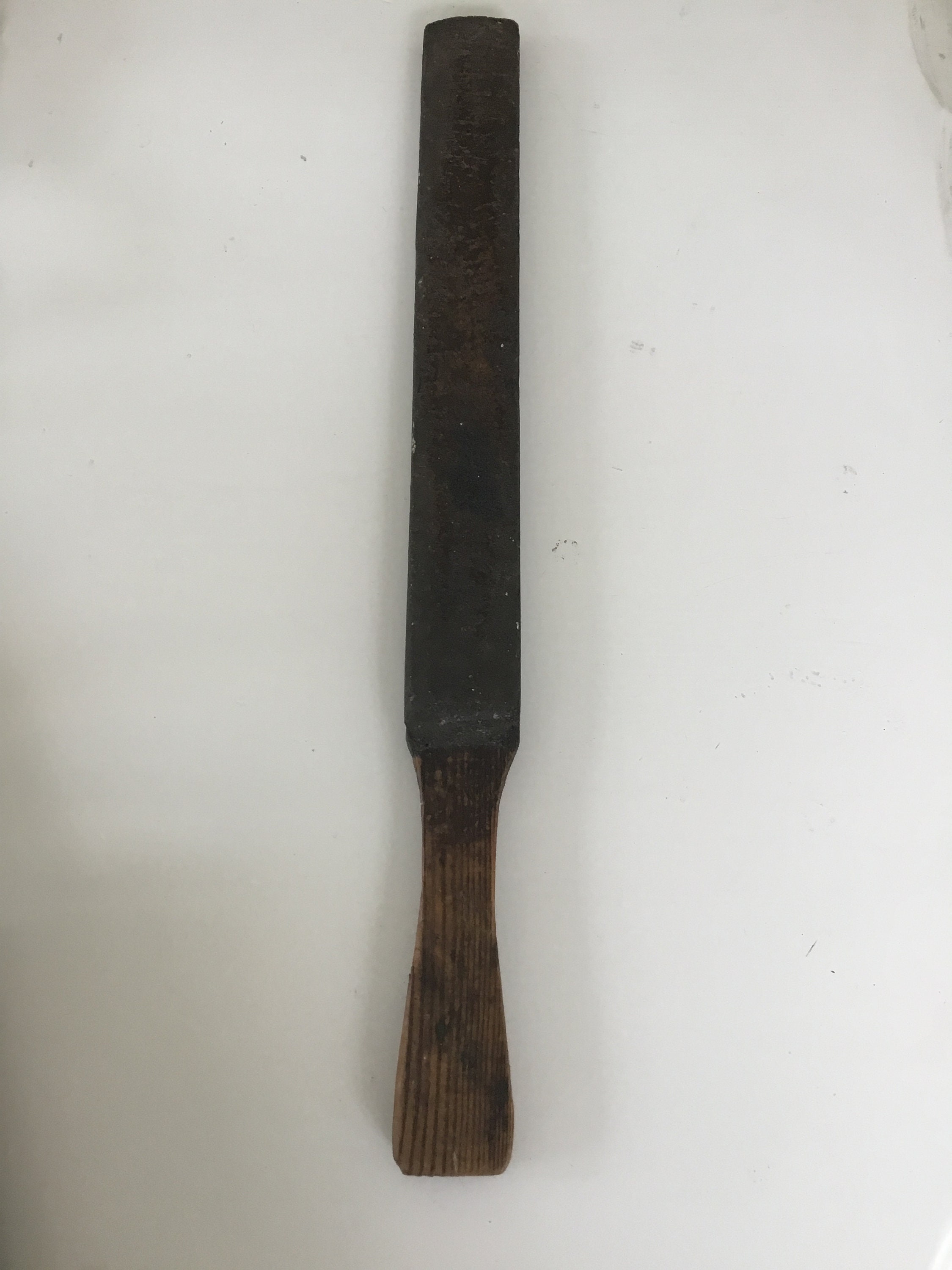 Two Antique Leather and Wood Razor Strops, Antique Barbers Sharpening ...