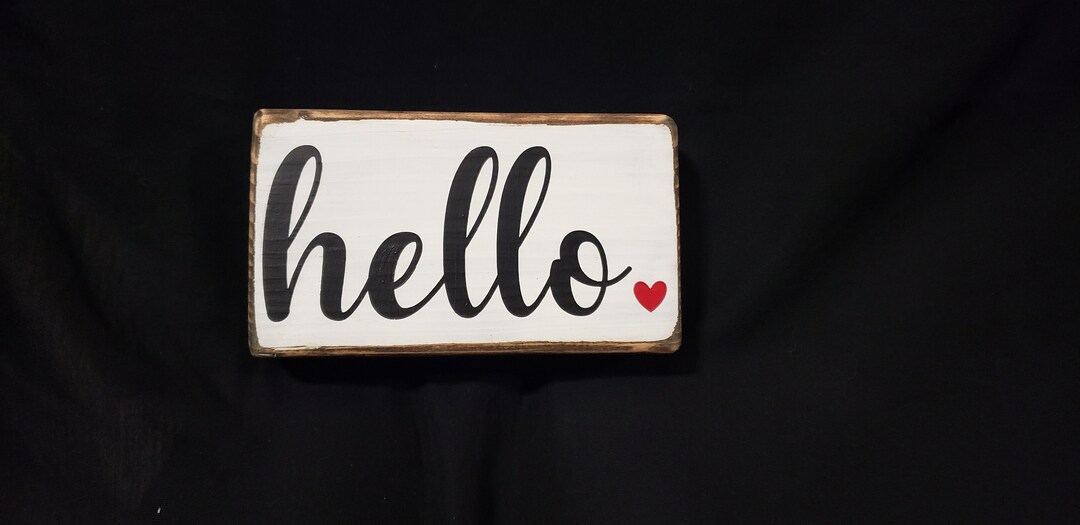Tier Tray, Wood Word Block, Rustic Hello Block Decor, Farmhouse Decor ...