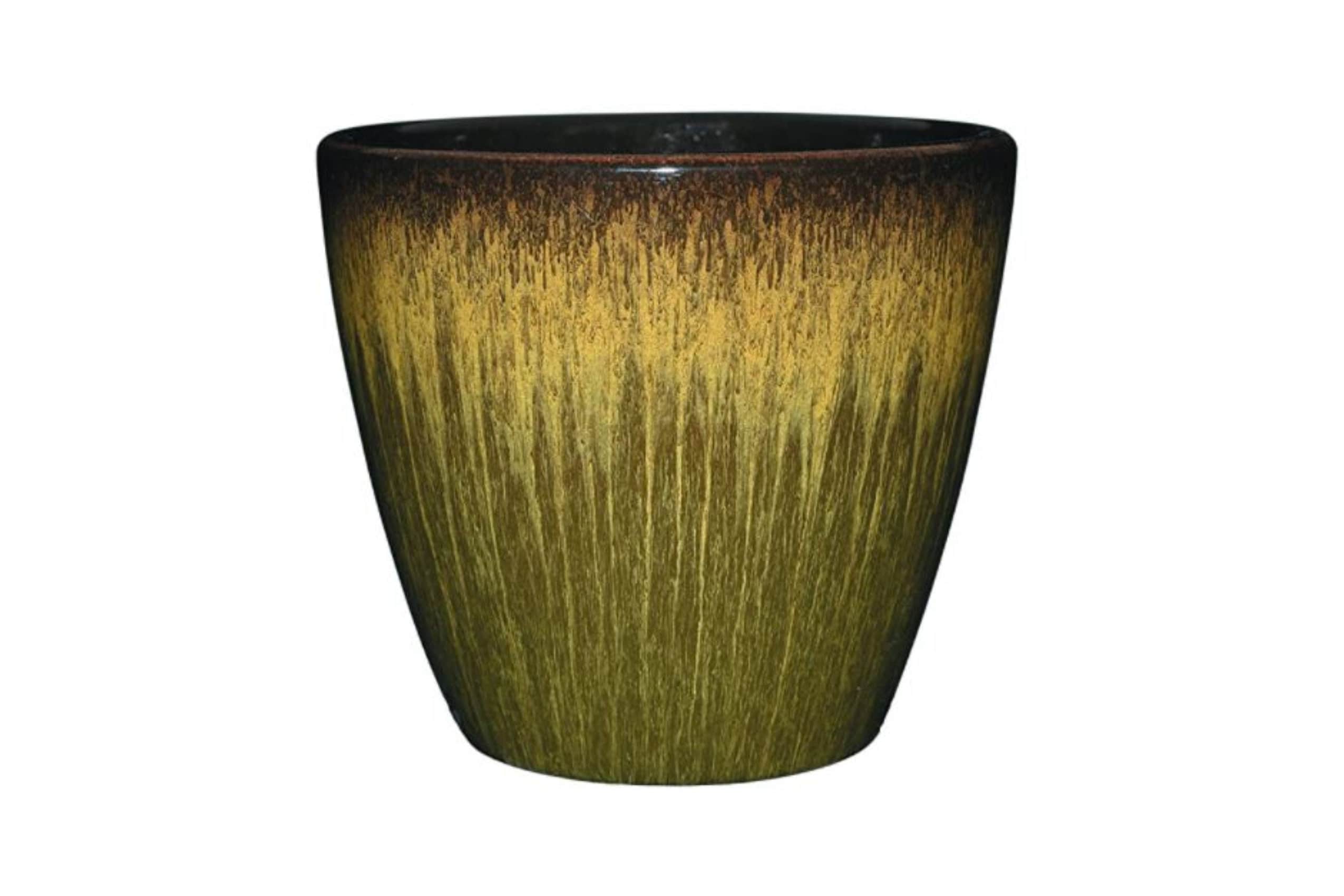 Willow Green Planter Pot - Resin Pot - Green Pot - Office Decor - 8 ...