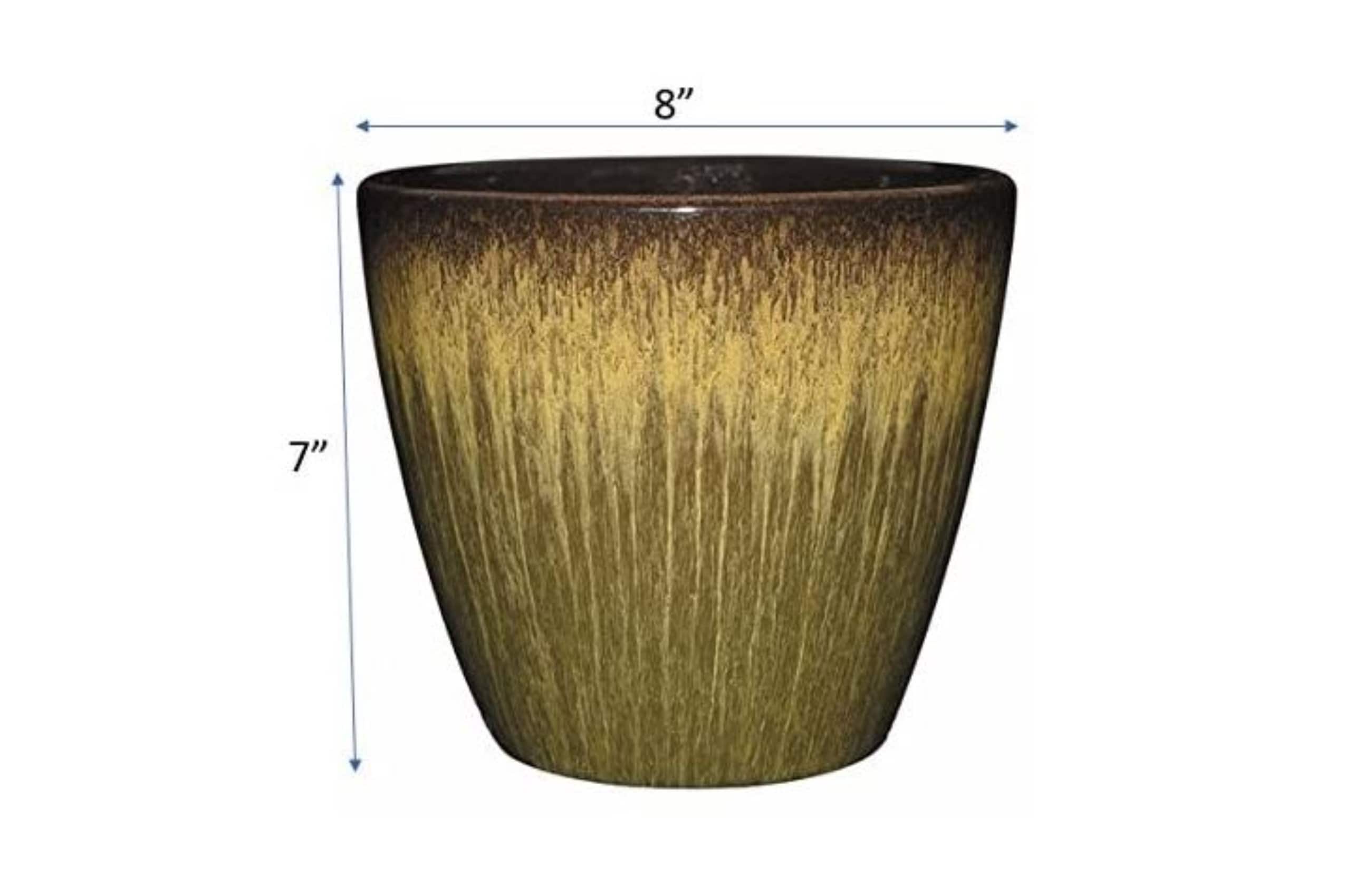 Willow Green Planter Pot Resin Pot Green Pot Office - Etsy