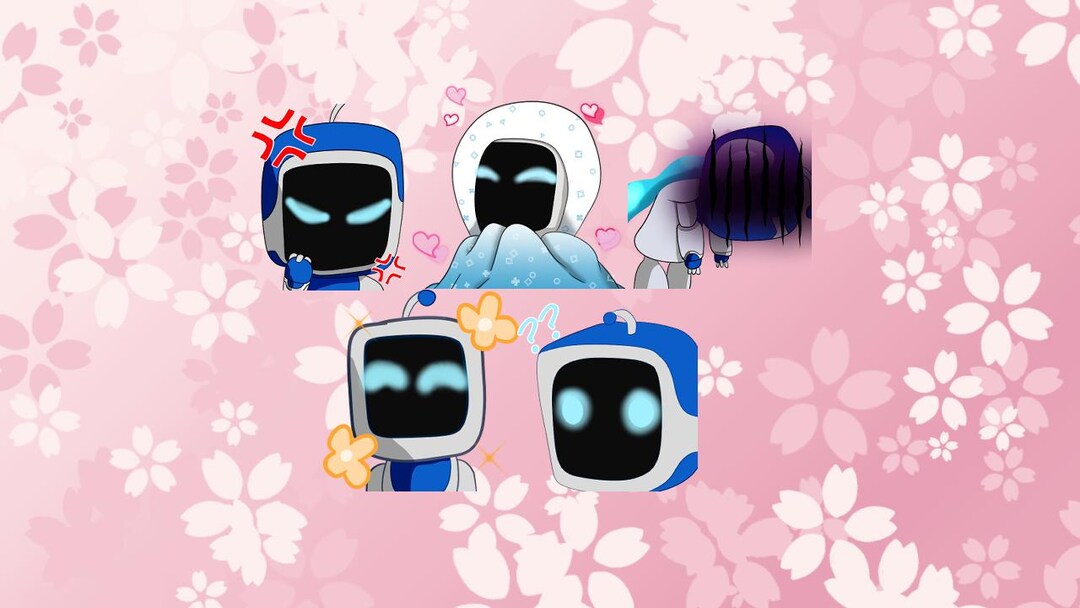 Astro Bot Emote Set - Etsy