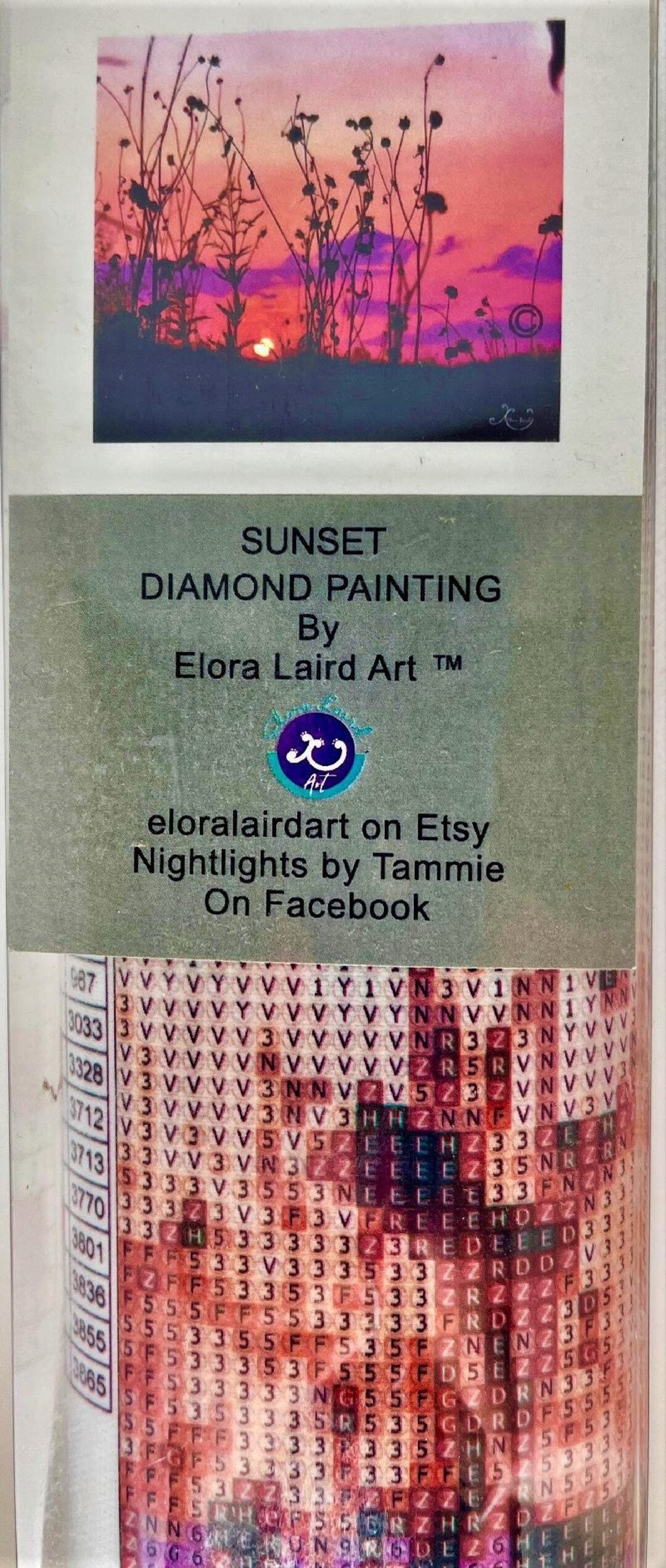 Sunset Diamond Dot Art - Etsy