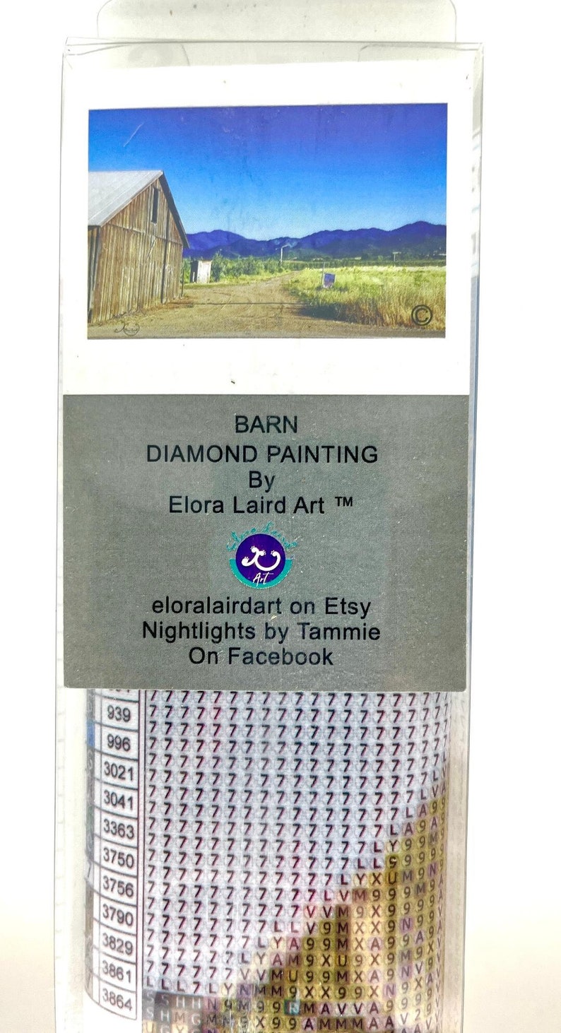 Barn Diamond Dot Art - Etsy