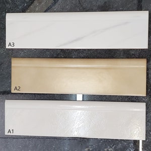 Baseboard-ceramic Tile- Trim Molding 3x12 (inches)-rodapie - Etsy