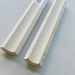 Bright White Ceramic Quarter Round Trim Tile - Etsy