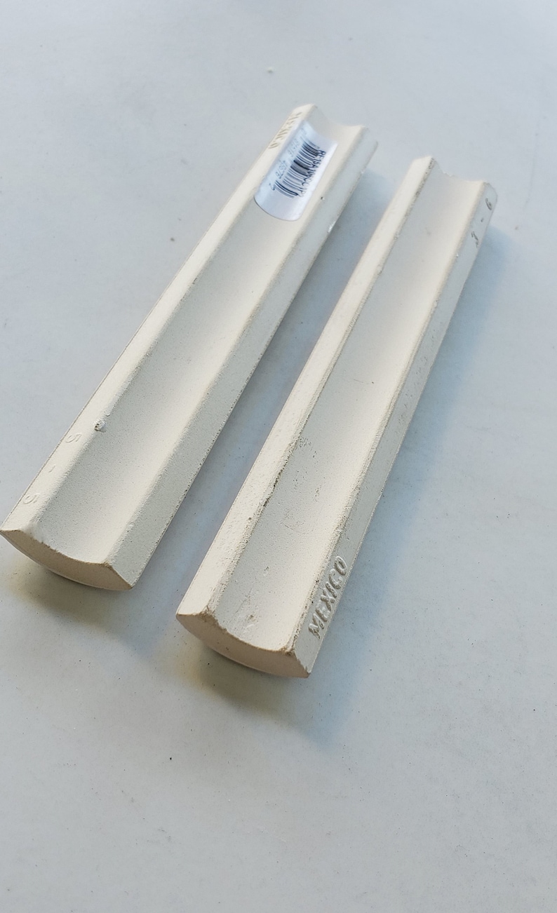 Bright White Ceramic Quarter Round Trim Tile - Etsy