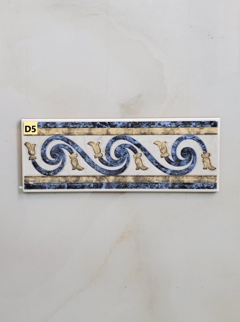 Trim-decor-cenefa-tile 8"x3" - Etsy