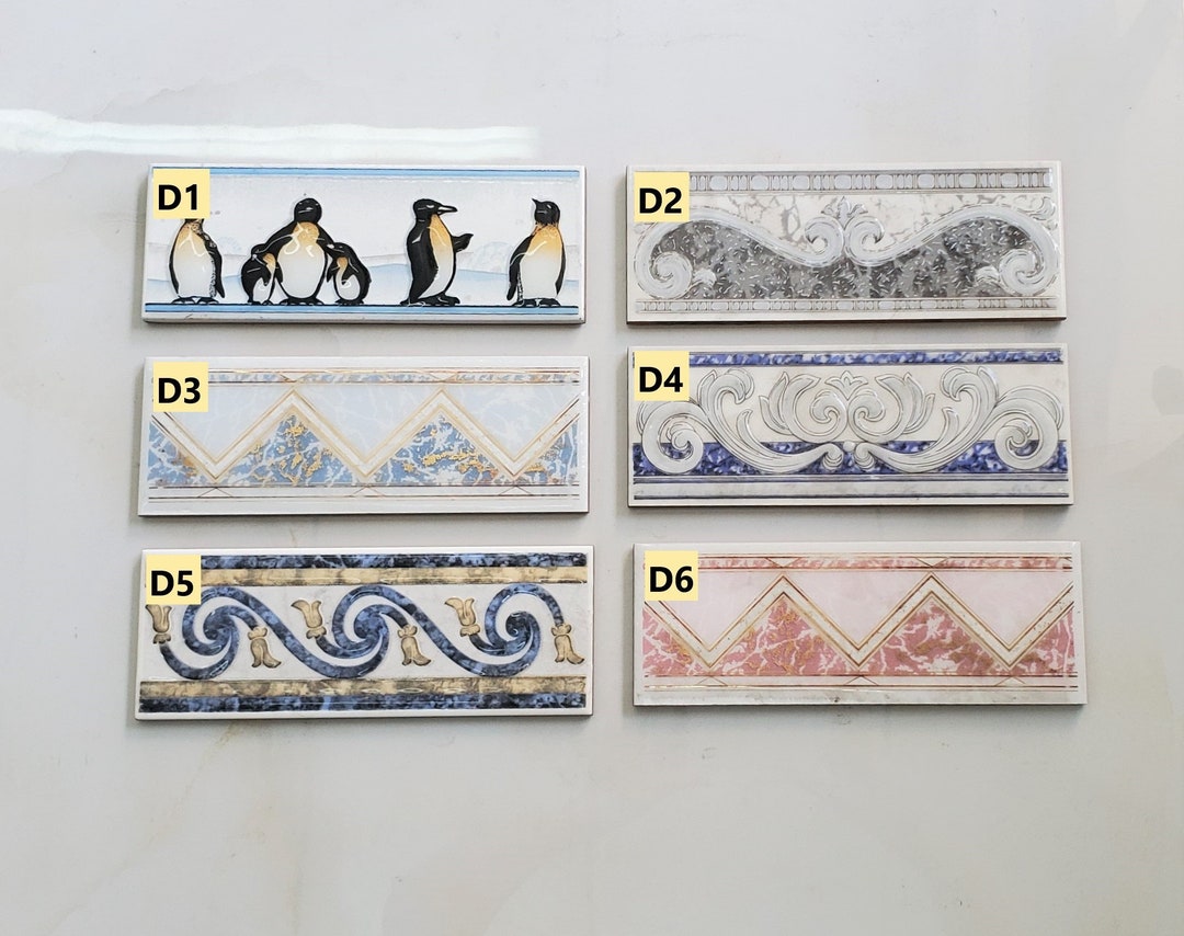 Trim-decor-cenefa-tile 8"x3" - Etsy