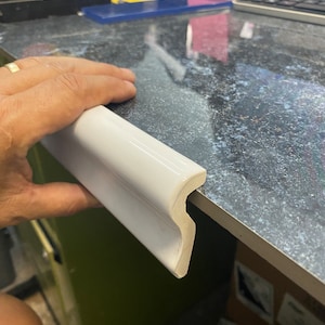 Ceramic Tile- Bullnose Mud Cap Trim 2.5x 6 Bright White - Etsy