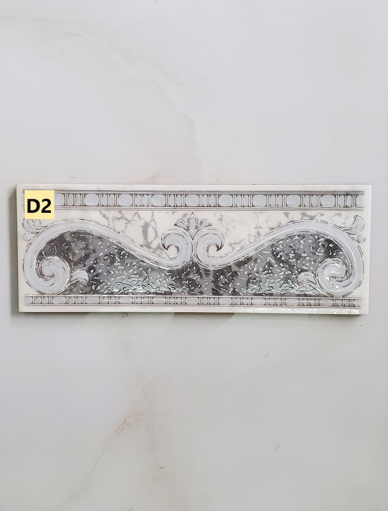 Trim-decor-cenefa-tile 8"x3" - Etsy