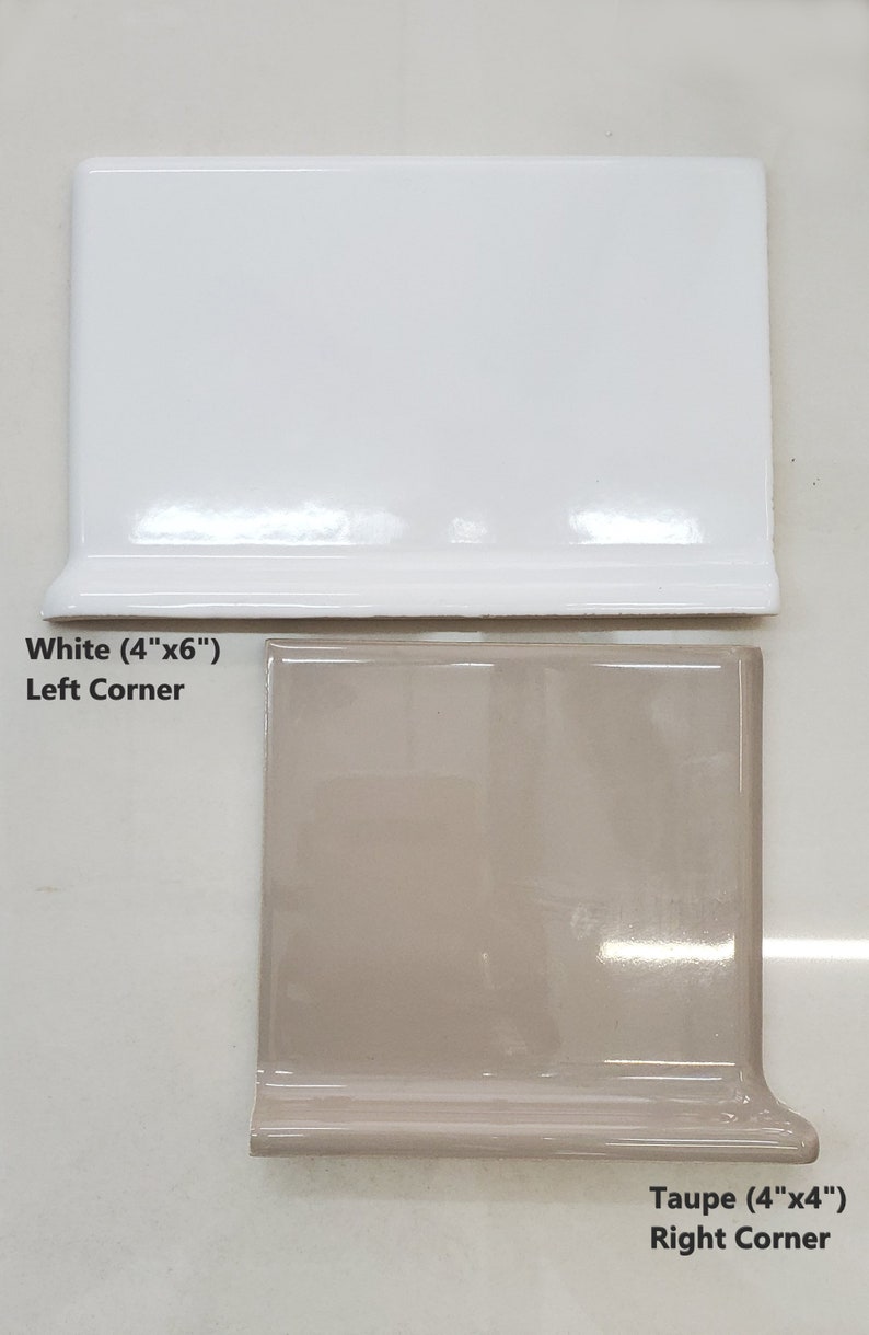 Cove Base Corner (4"x6") (4"x4")-ceramic Tile - Etsy