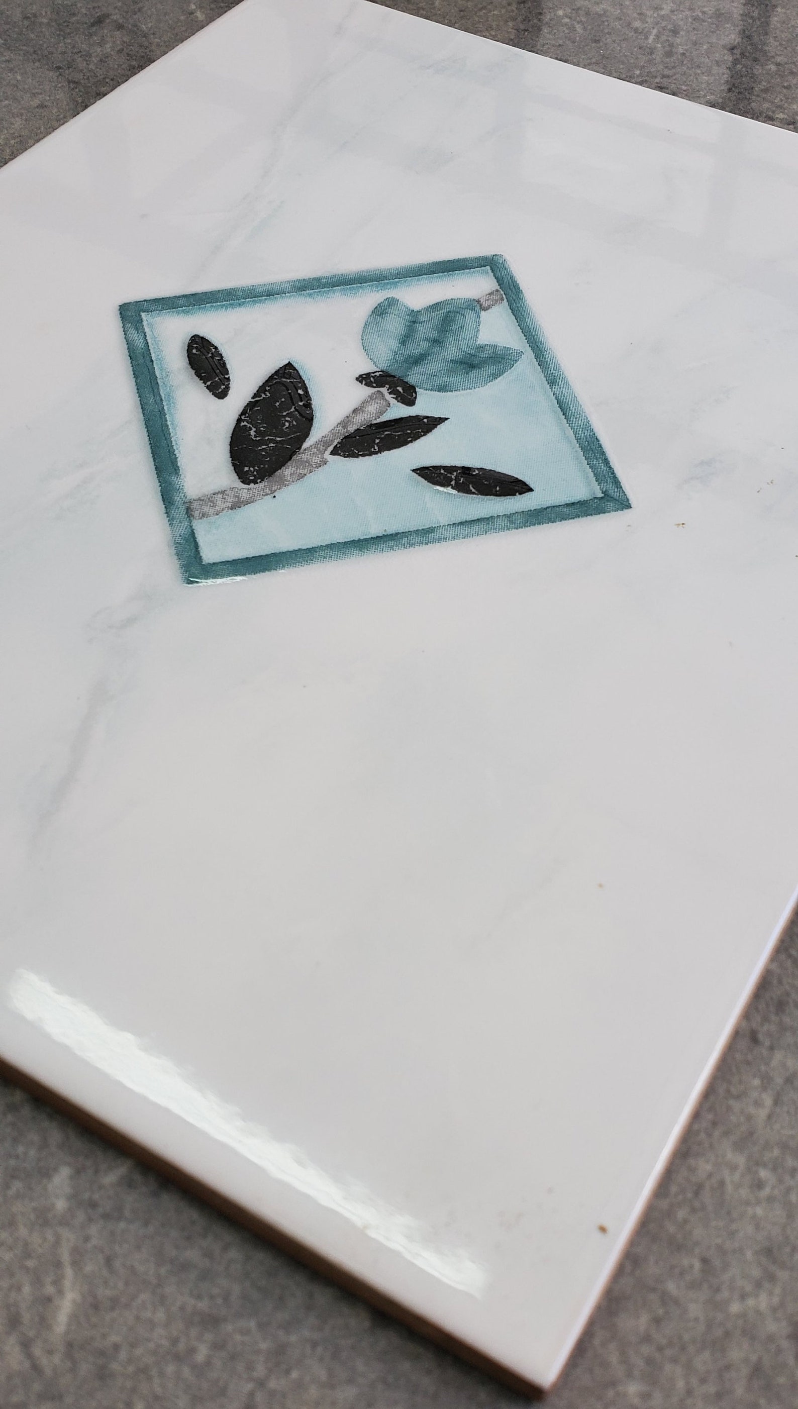 Ceramic Insert Wall Tile Tulip Design 8x10 - Etsy