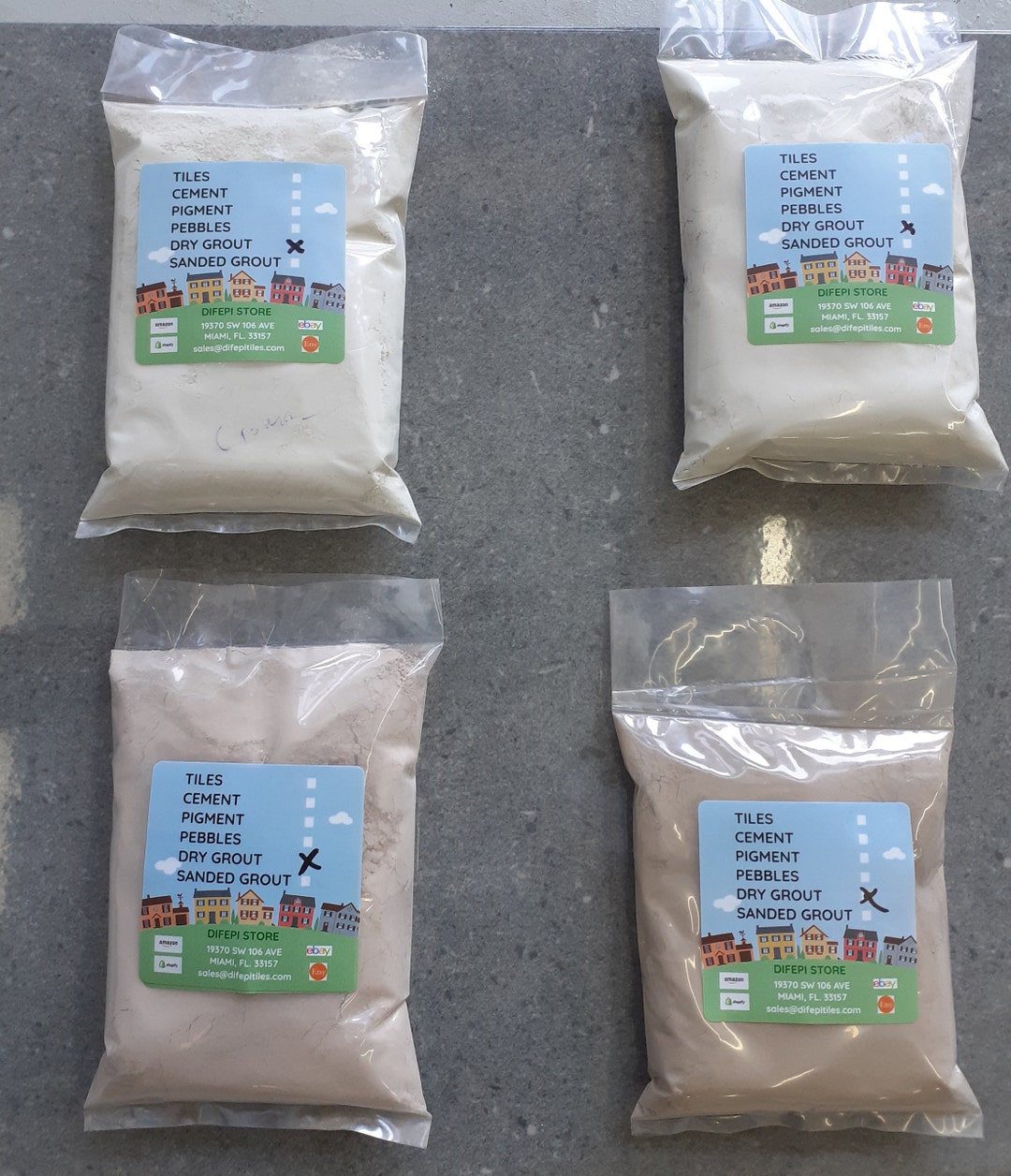 Grout 4 Colors -beige,bone,almond,fawn-(grout Sanded-grout Unsanded ...