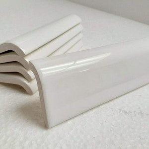 Mud Cap Bullnose- Trim 2x6 Inches (white-black -biscuit)-semi Gloss and ...