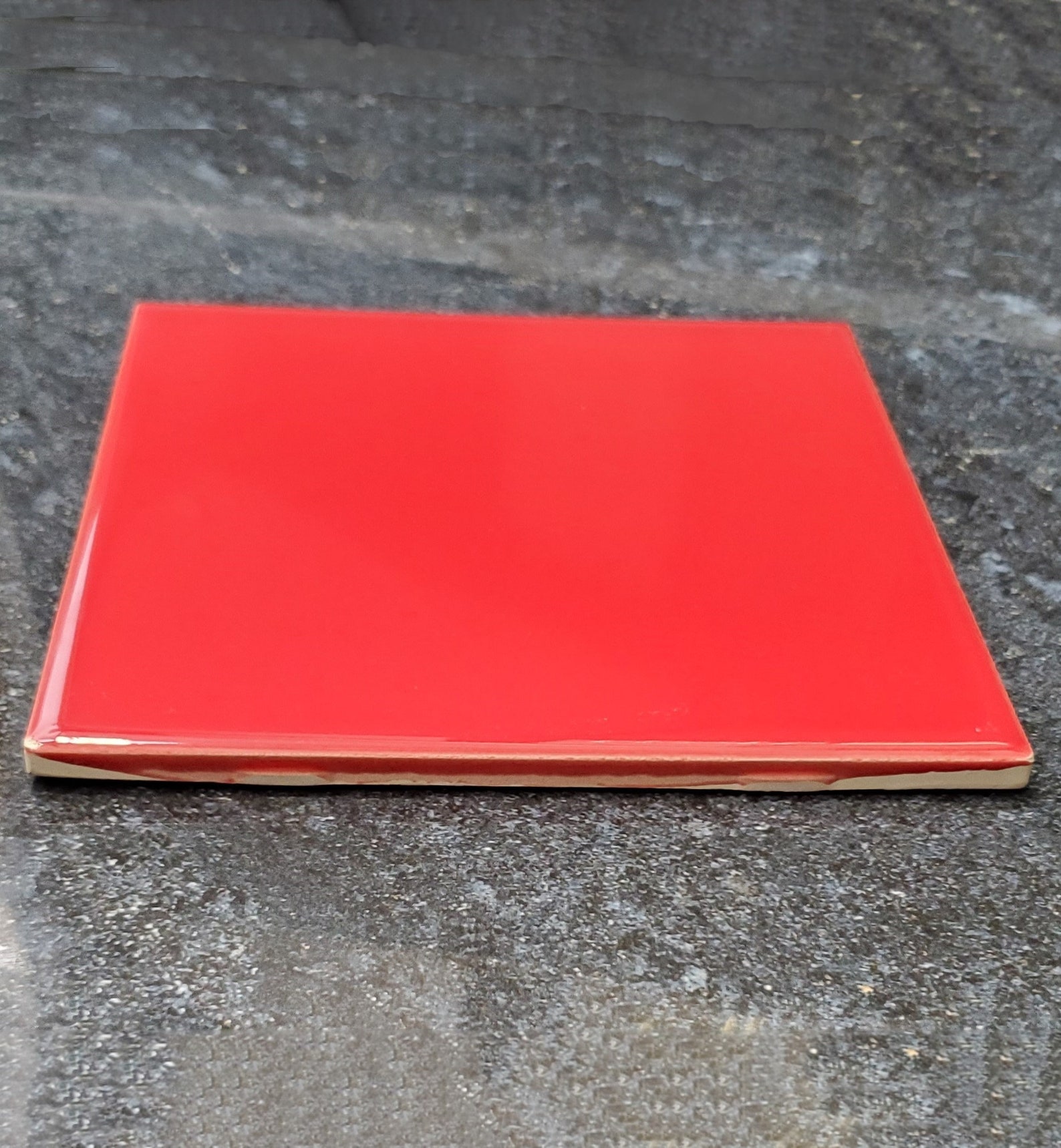 Red Ceramic Tile 4.25 in Subway Shower Bathroom Kitchen Backsplash ...