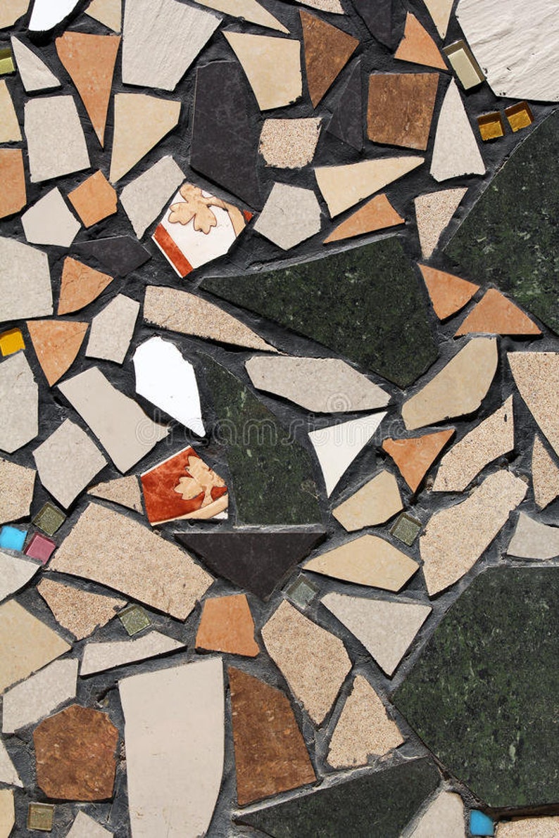 Broken-ceramic Tile-interior-exterior - Etsy