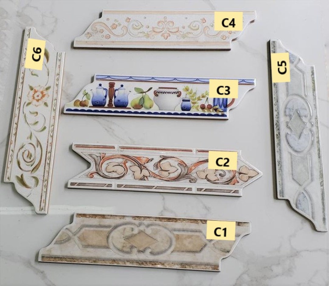 Listello Tile Mosaic Border Tumbled Kitchen Bath Wall Floor Backsplash ...