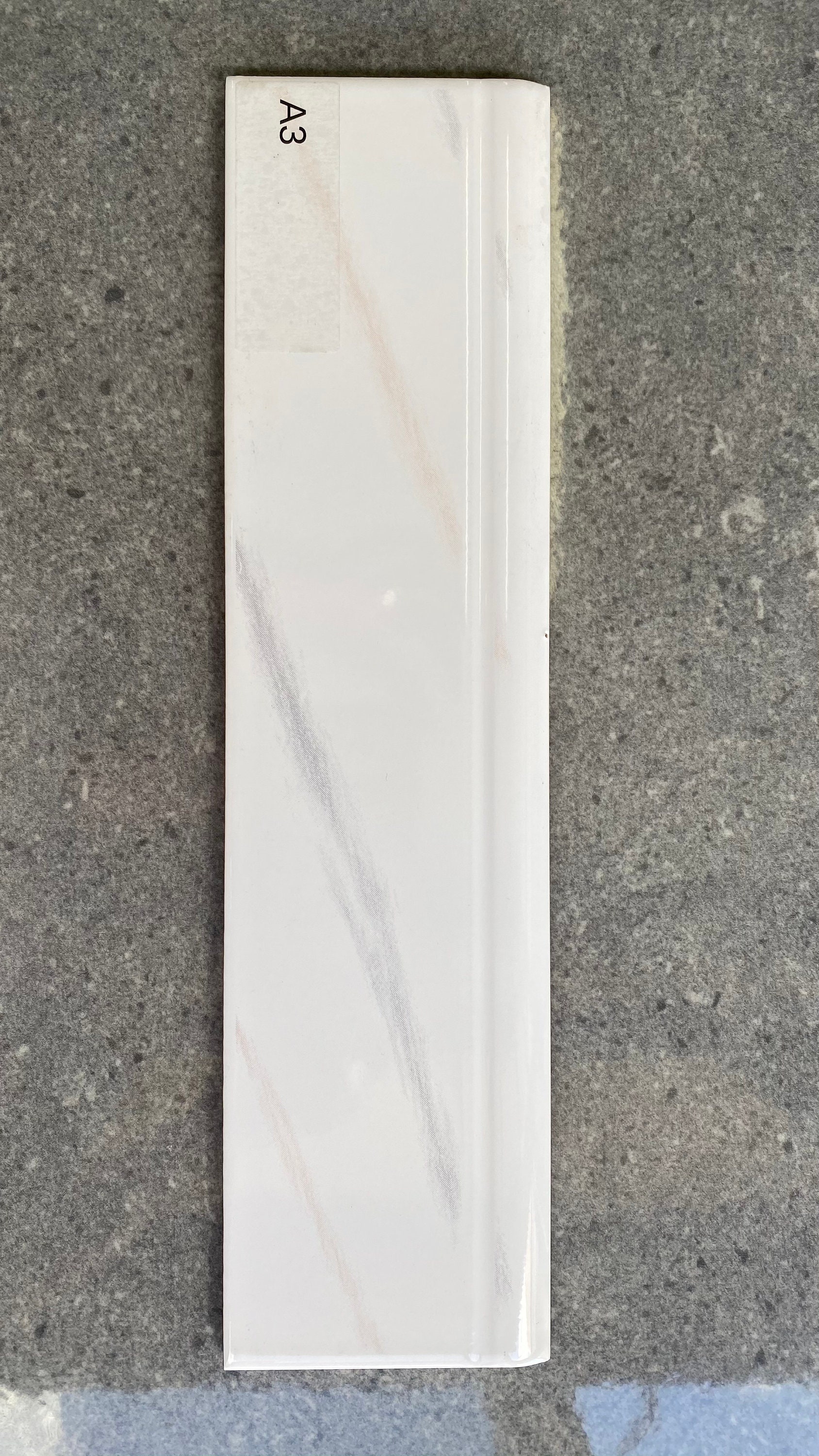 Baseboard-ceramic Tile- Trim Molding 3x12 (inches)-rodapie - Etsy