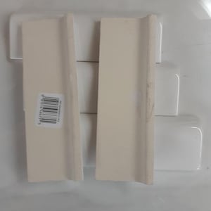 Mud Cap Bullnose- Trim 2x6 Inches (white-black -biscuit)-semi Gloss and ...