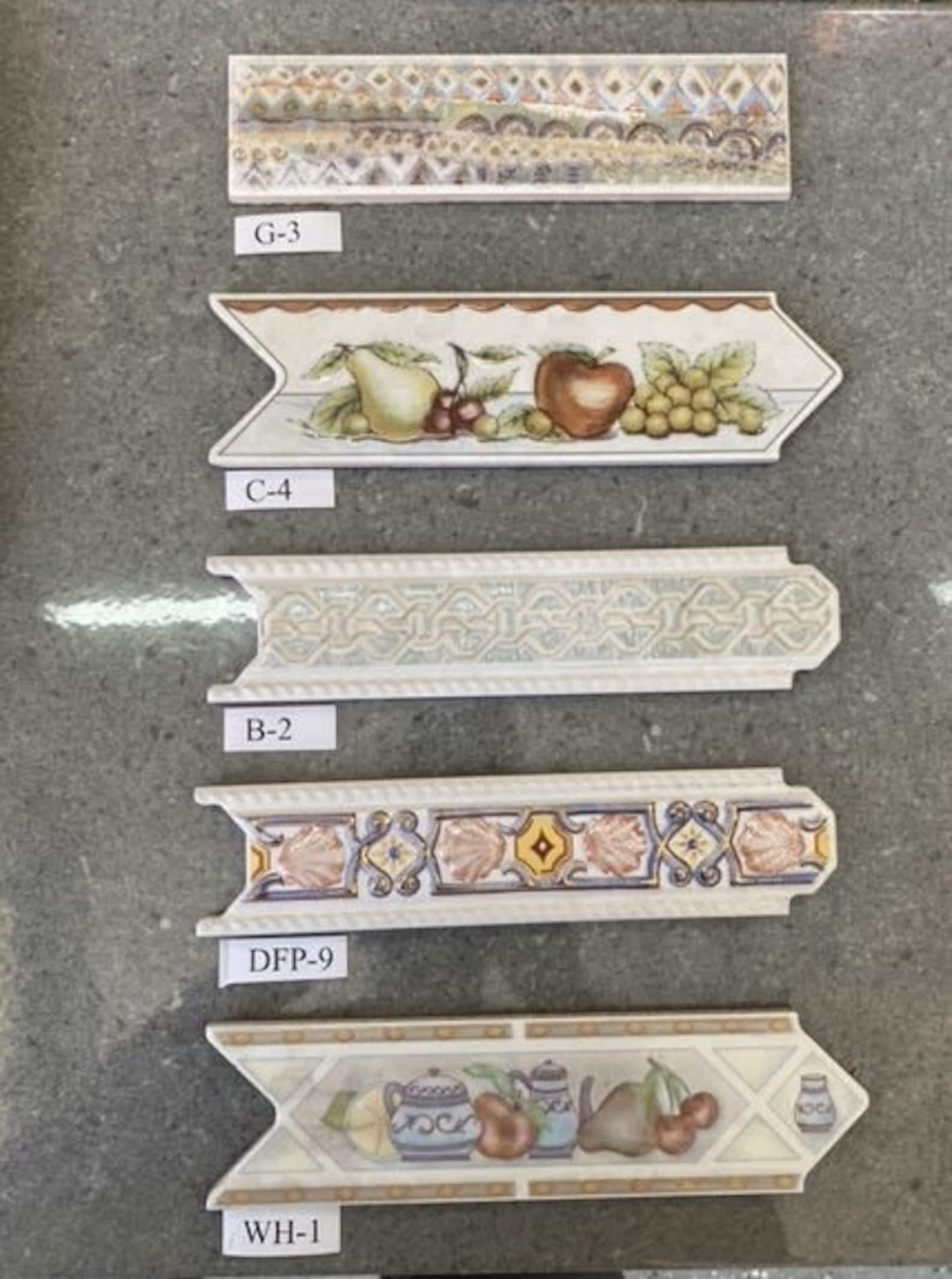 Trim Decos-insert Tile -backsplash Tile Ceramic (size 9x2.5 Inches ...