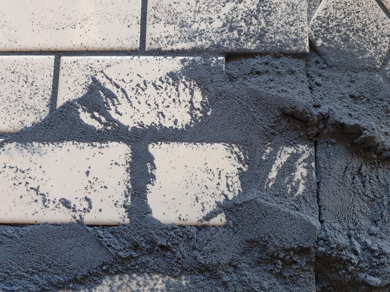 Navy Blue Grout sanded Grout Anti Fungus with Sealer for | Etsy