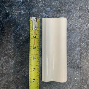 Ceramic Tile- Bullnose Mud Cap Trim 2.5x 6 Bright White - Etsy