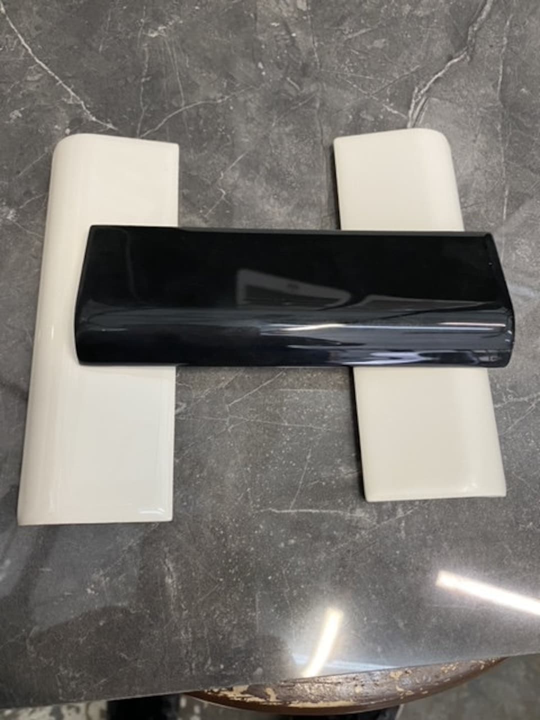 Mud Cap Bullnose- Trim 2x6 Inches (white-black -biscuit)-semi Gloss and ...