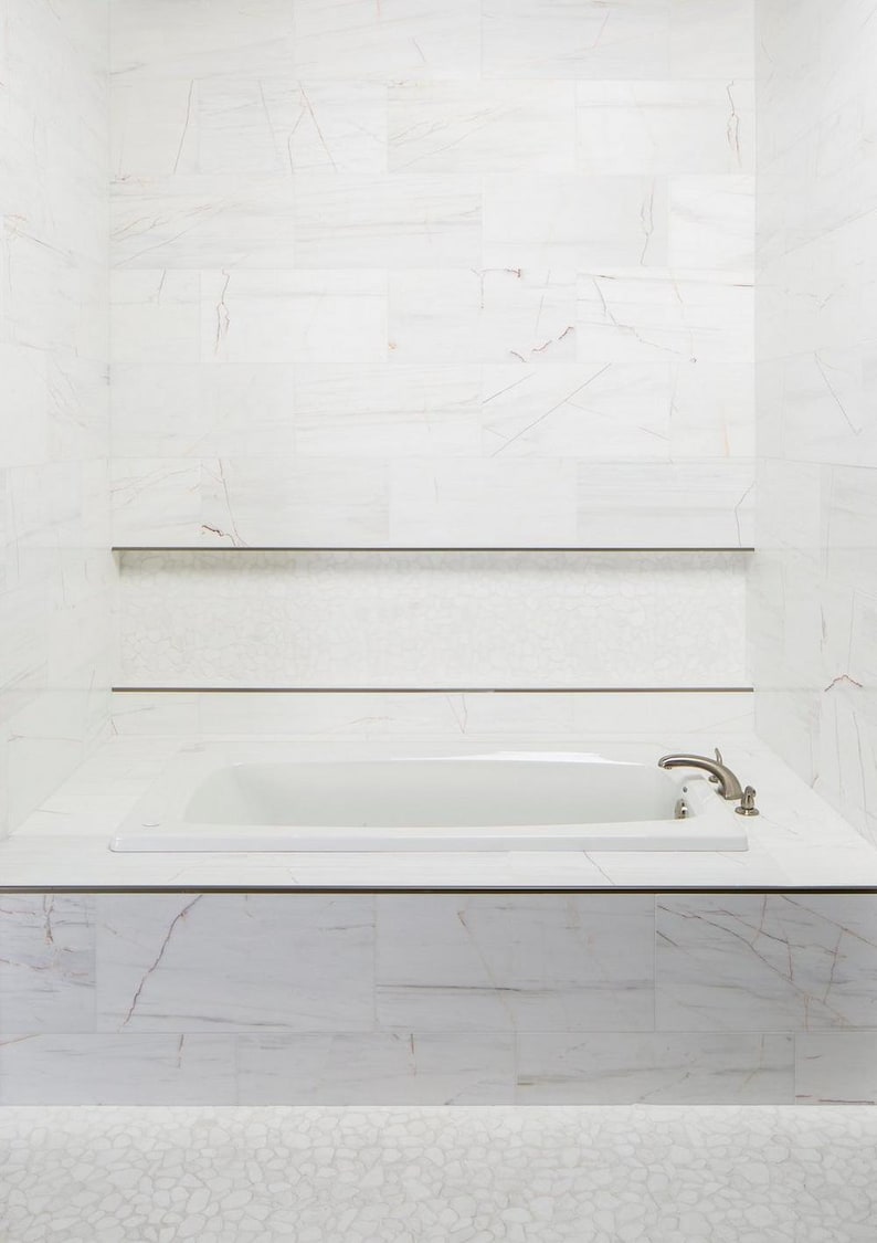 Pebbles Shower Tile-mesh-mounted Mosaic Tile natural Stone - Etsy