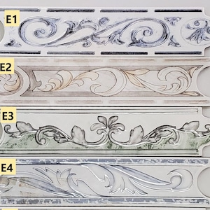 Decos Trim Molding-ceramic Tile 10.5 Inches X 2.5 Inches -listello Tile ...