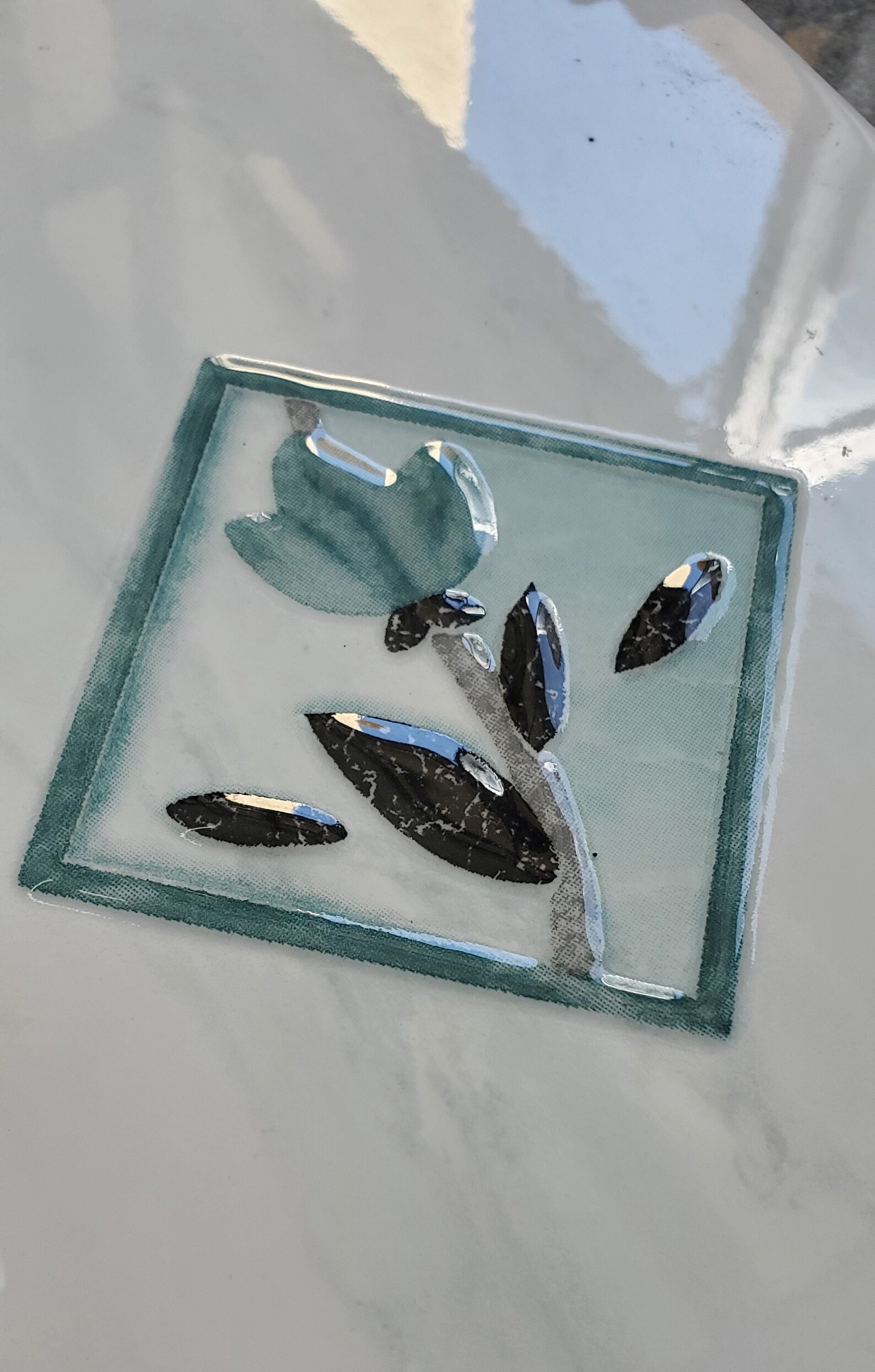 Ceramic Insert Wall Tile Tulip Design 8x10 - Etsy