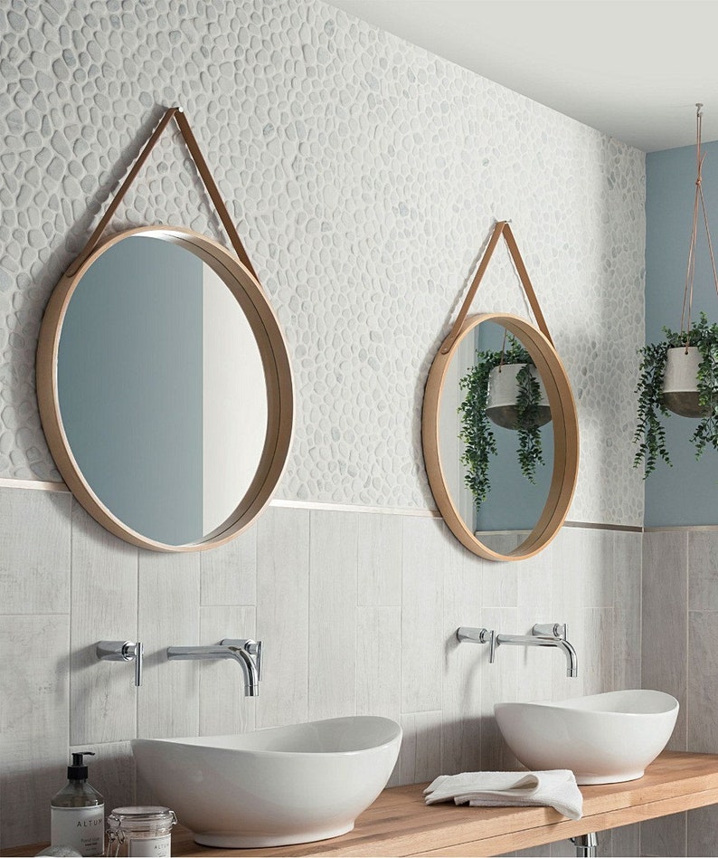 Pebbles Shower Tile-mesh-mounted Mosaic Tile natural Stone - Etsy