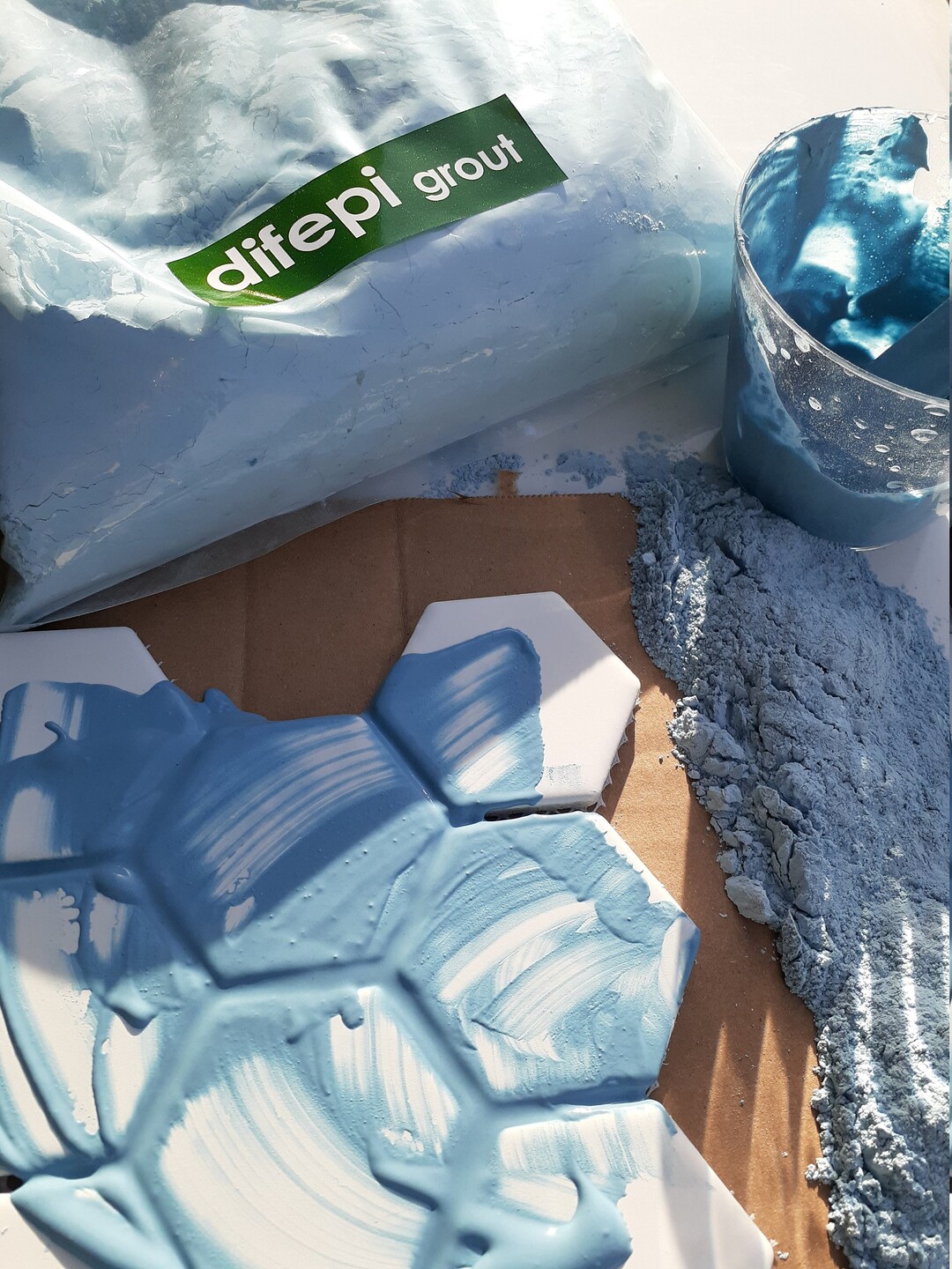 SKY BLUE Grout sanded Grout/unsanded Grout Anti Fungus-with - Etsy