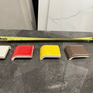 Corner Ceramic Radius Bullnose Wall Trim Tile 2 X 2white,yellow,red ...