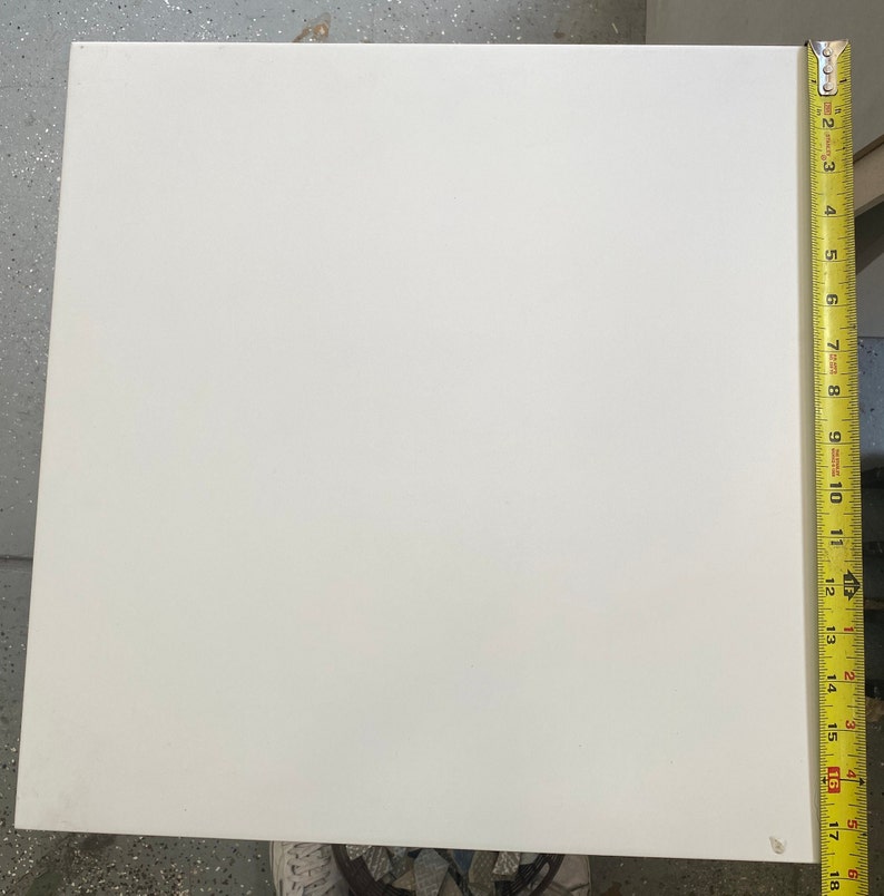 White Tile (flat) 12" X12" -18x18 Inches - Etsy