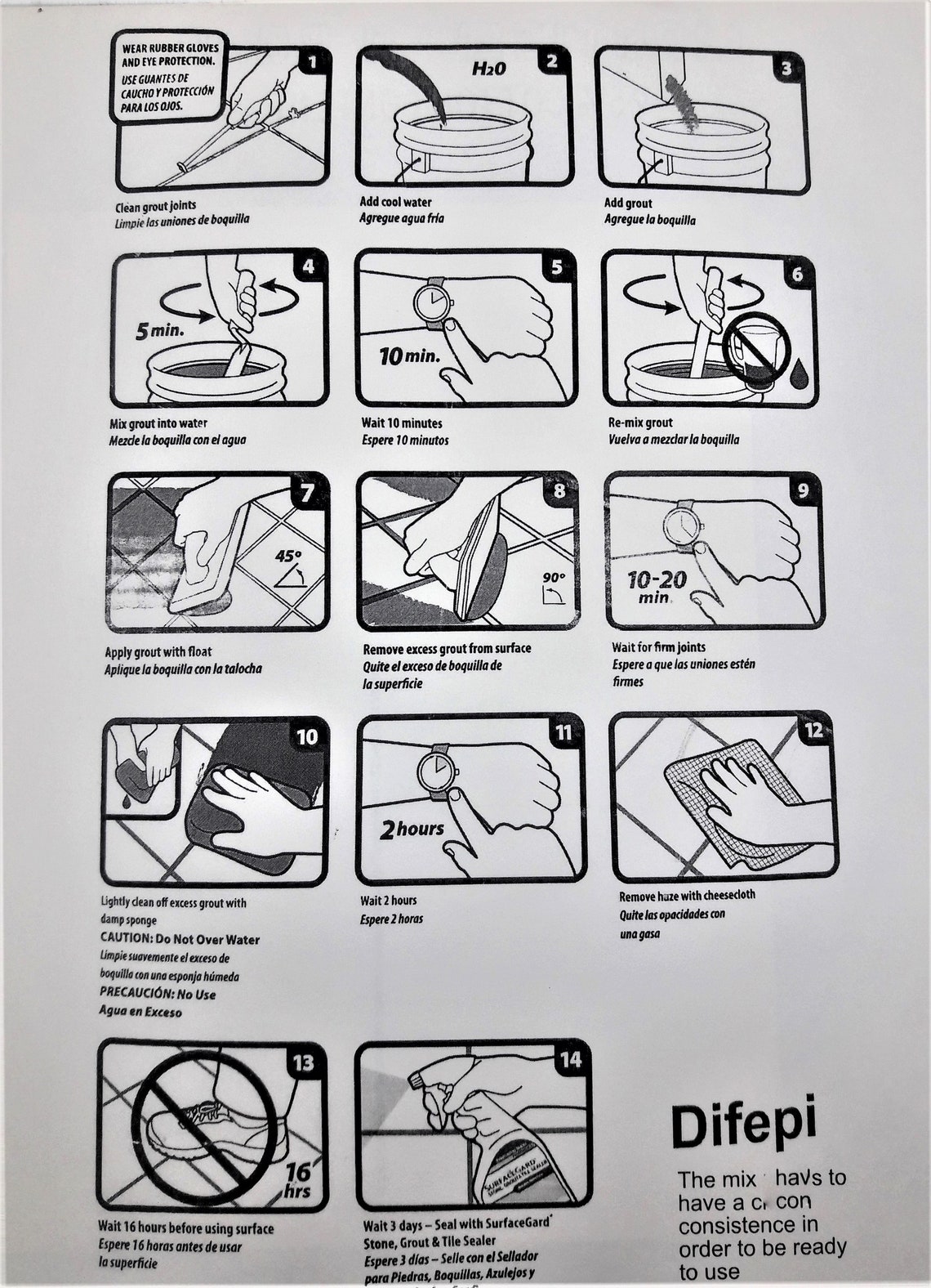 SILVER WHISPER Grout sanded & Unsanded Grout With Anti | Etsy