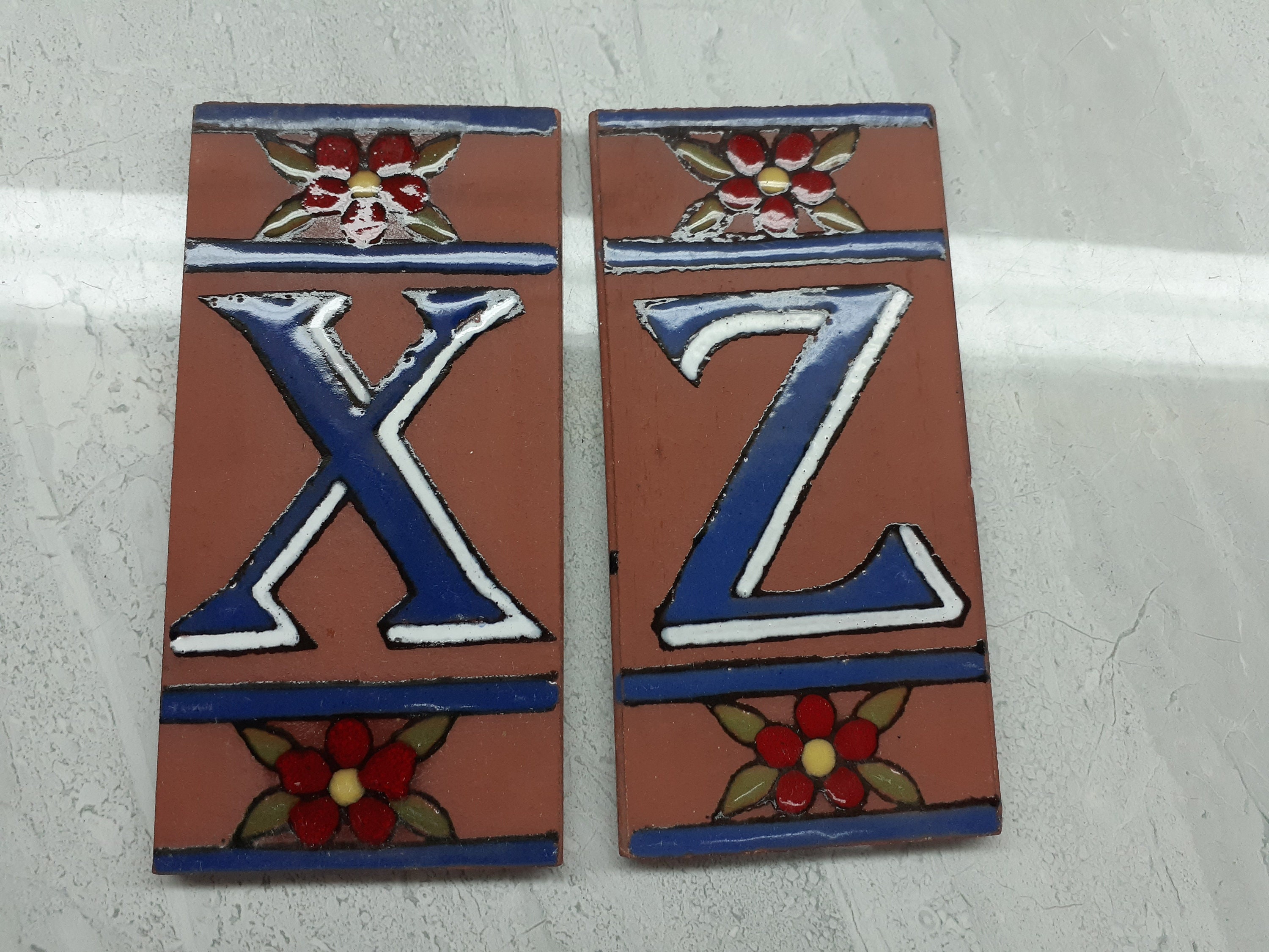CLAY HOUSE Letters-_ceramic Tile (3X5 1/2) - Etsy