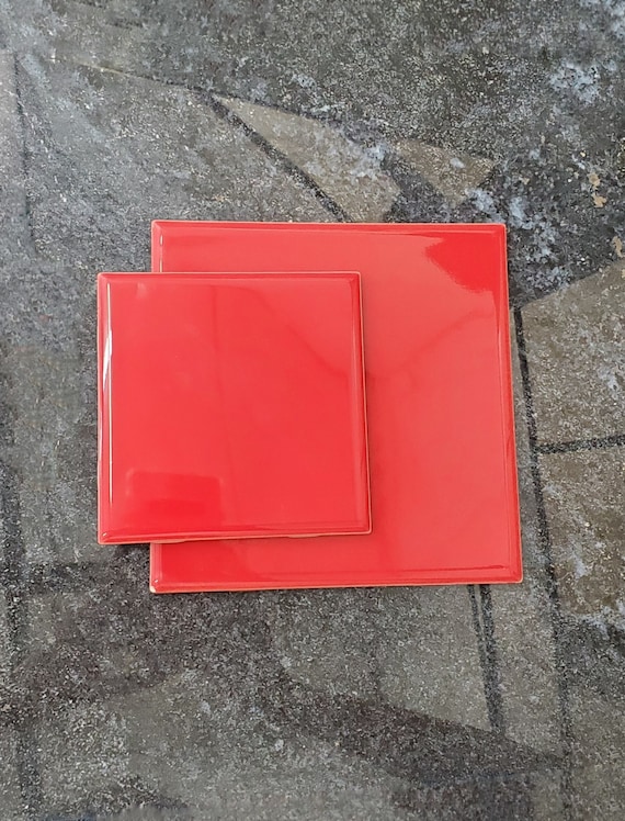 Red Ceramic Subway Tile