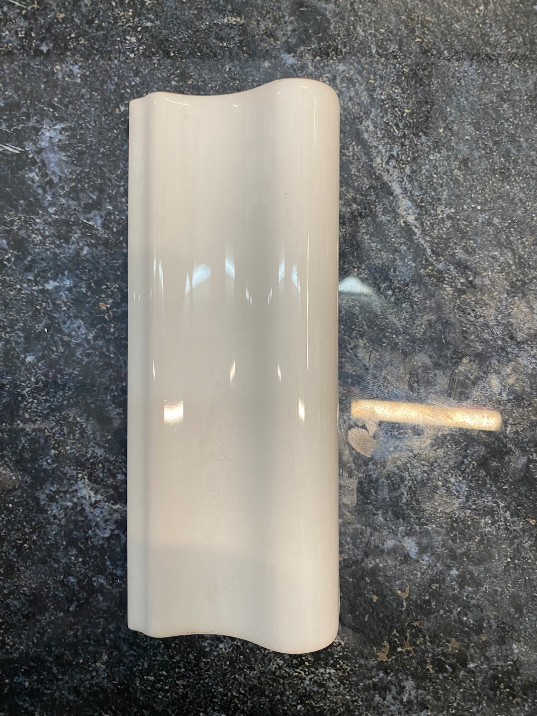 Ceramic Tile- Bullnose Mud Cap Trim 2.5x 6 Bright White - Etsy