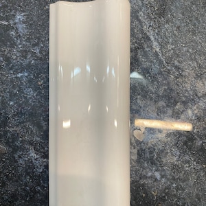 Ceramic Tile- Bullnose Mud Cap Trim 2.5x 6 Bright White - Etsy