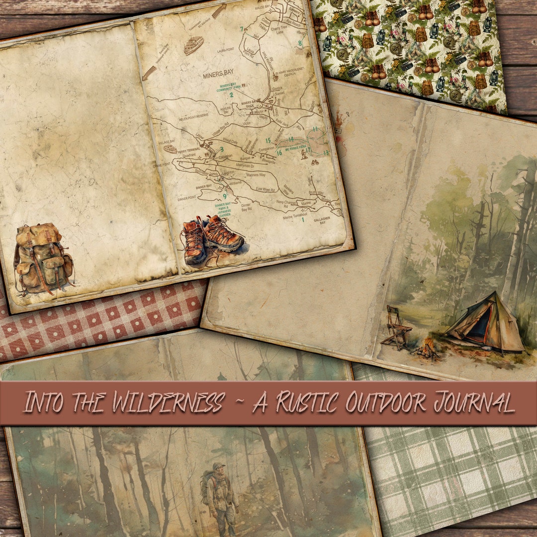 Camping Memories Wilderness Journal- Summertime Scrapbooking! Rustic ...