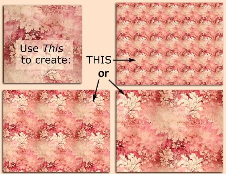 20 Seamless Patterns-scrapbook Paper, Printable Background Paper Junk ...