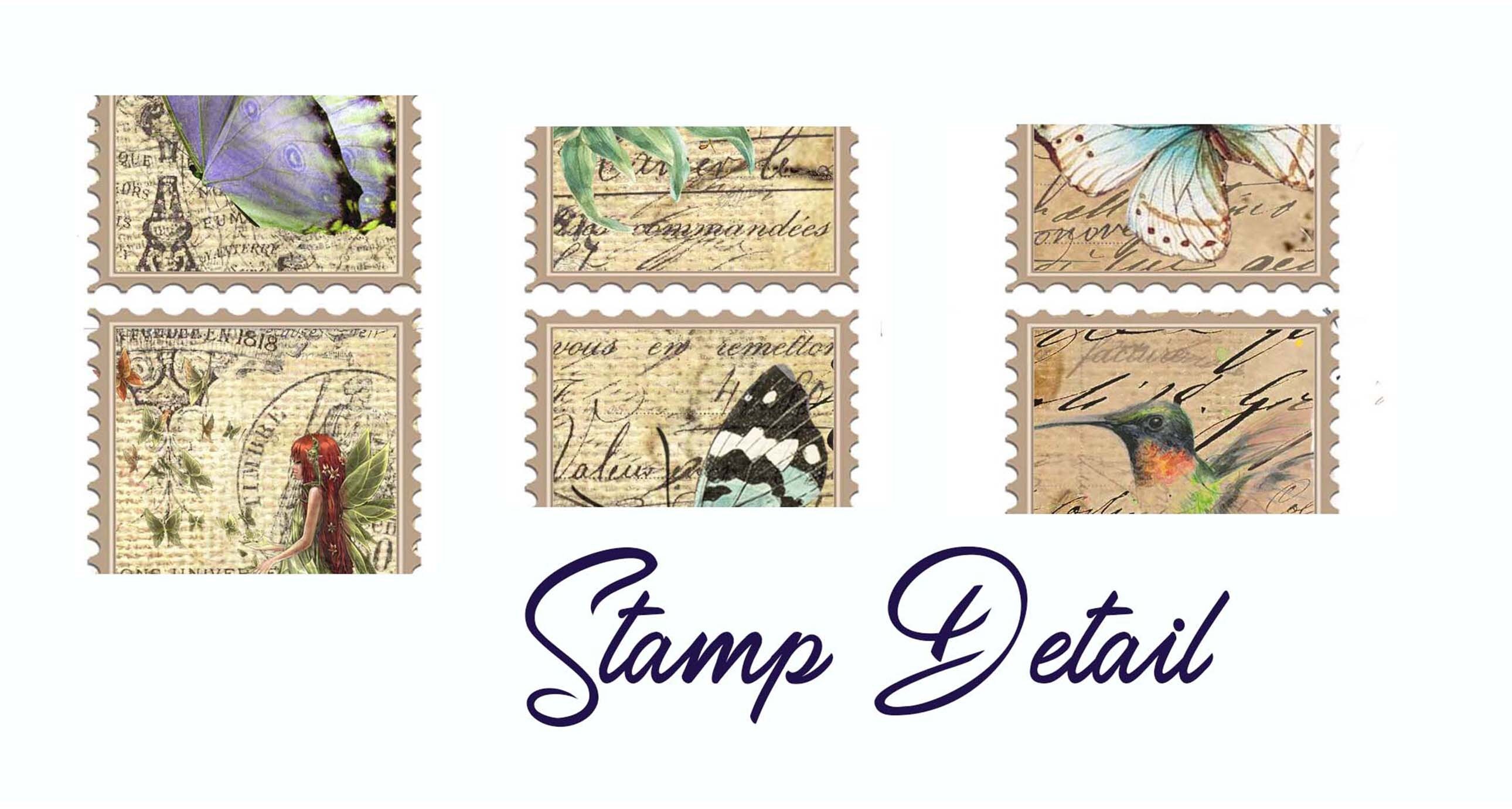 Printable Shabby Vintage Oversized Postage - Etsy Canada