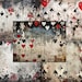 Distressed Poker Themed Craft Paper - 20 Digital Backing Papers -free ...