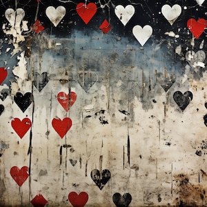 Distressed Poker Themed Craft Paper - 20 Digital Backing Papers -free ...