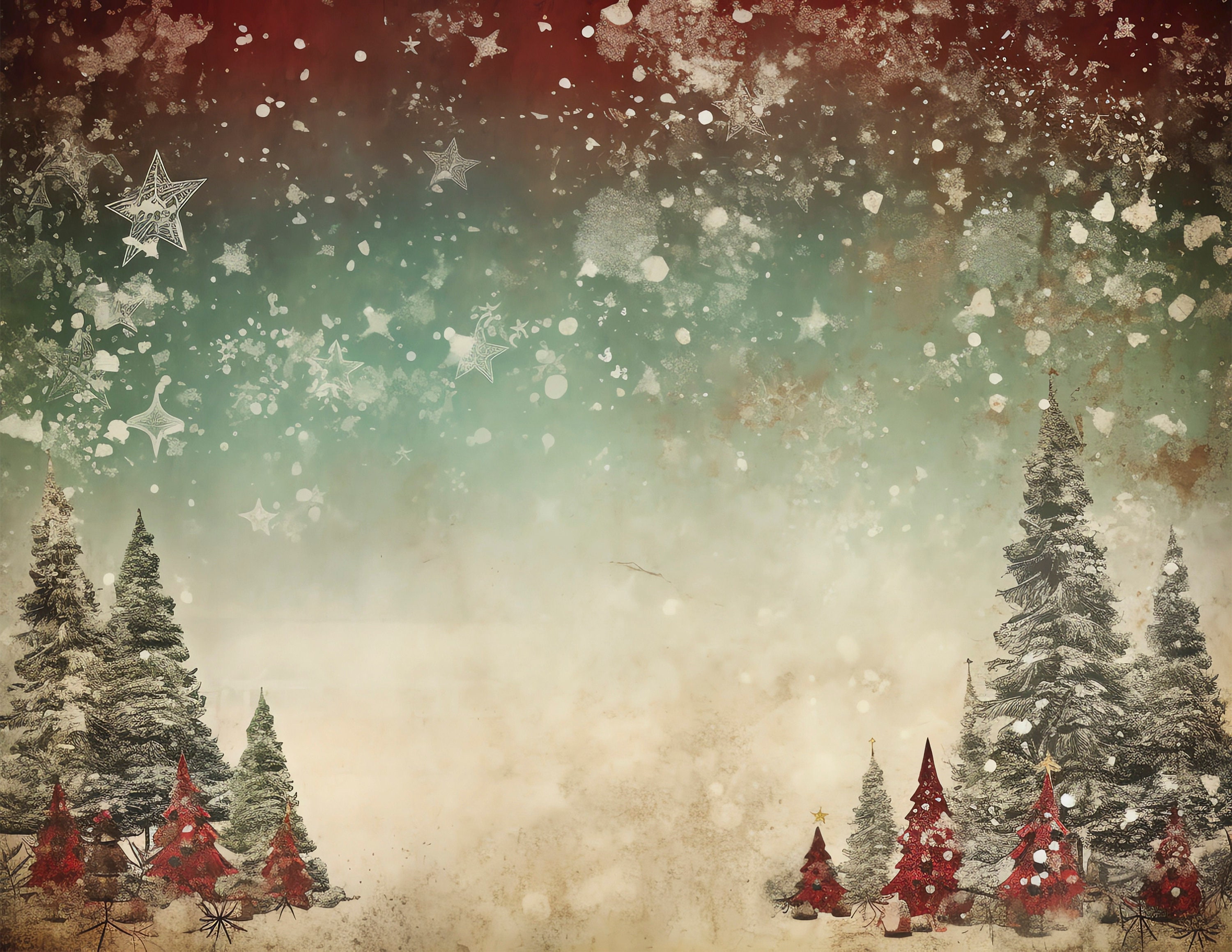 Christmas Grunge Journal Papers, Printable or Digital Seasonal ...
