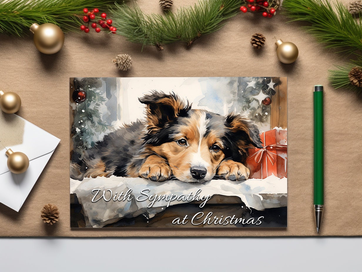 50 Printable Dog Christmas Cards - All Original Artwork - Cute Winter ...